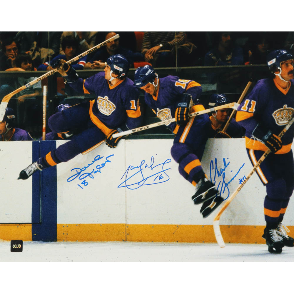 Dave Taylor, Marcel Dionne & Charlie Simmer Signed Kings 11x14 Photo ...
