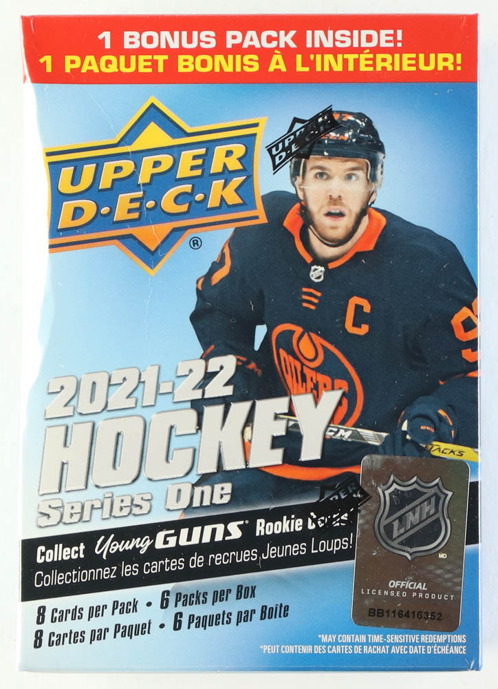 2021-22 Upper Deck Series 1 Hockey Blaster Box with (6) Packs ...