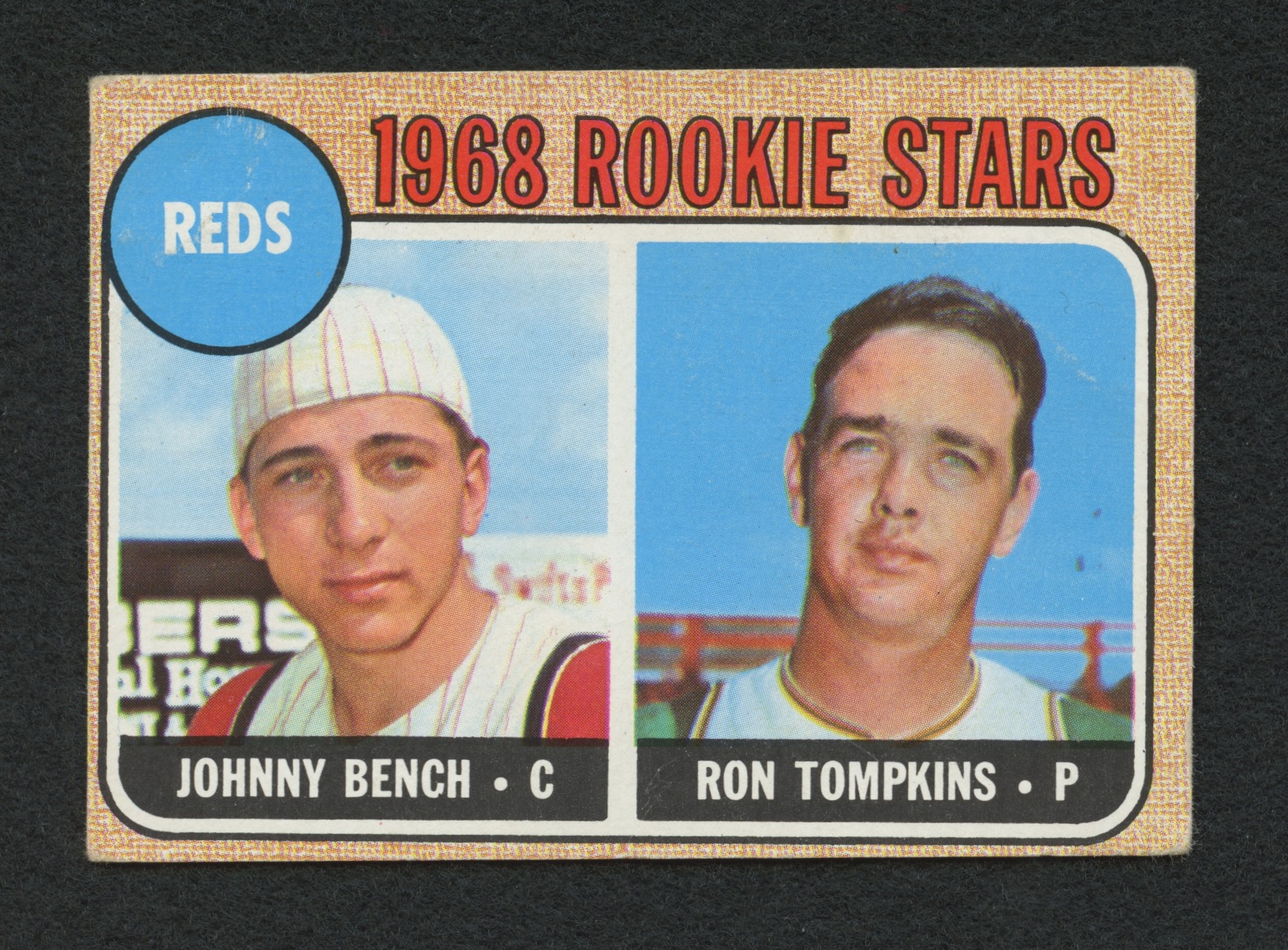 Johnny Bench / Ron Tompkins 1968 Topps #247A Rookie Stars RC | Pristine ...