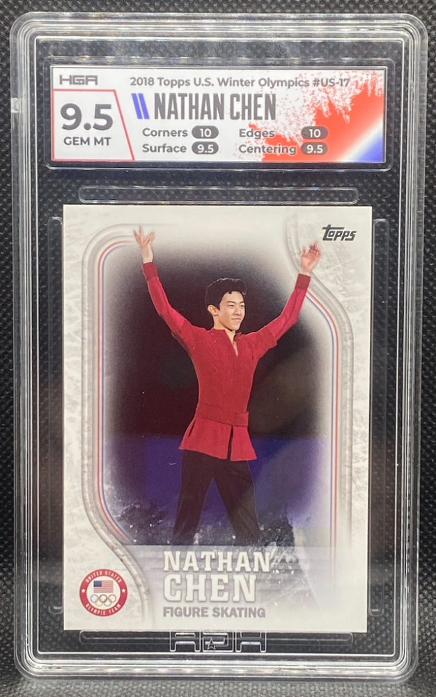 Nathan Chen 2018 Topps U.S. Olympic Team Bronze #US17 (HGA 9.5 ...