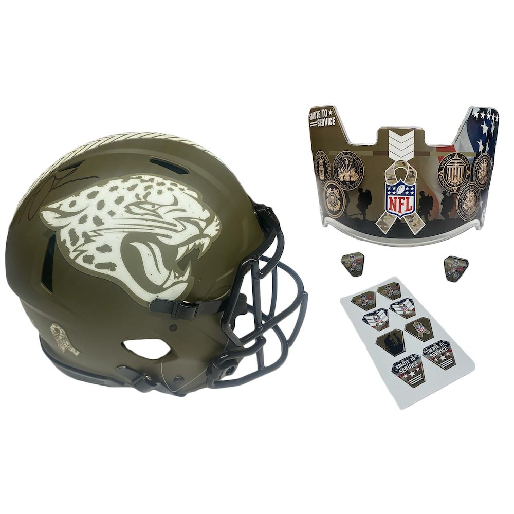 Trevor Lawrence Signed Jaguars Full-Size Authentic On-Field Salute To ...