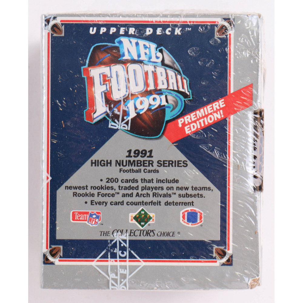 1991 Upper Deck Football Premiere Edition High Number Series Box of ...