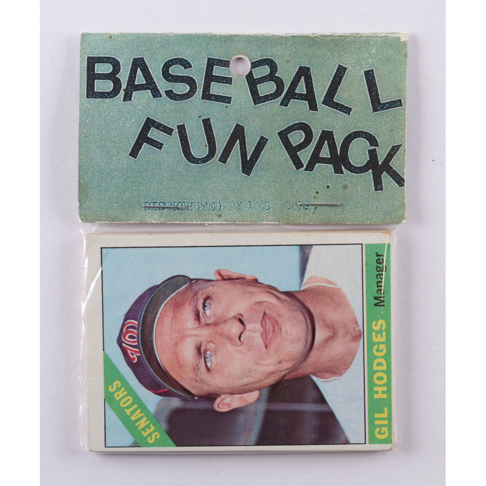 1966 Topps Baseball Card Fun Pack with (10) Cards | Pristine Auction