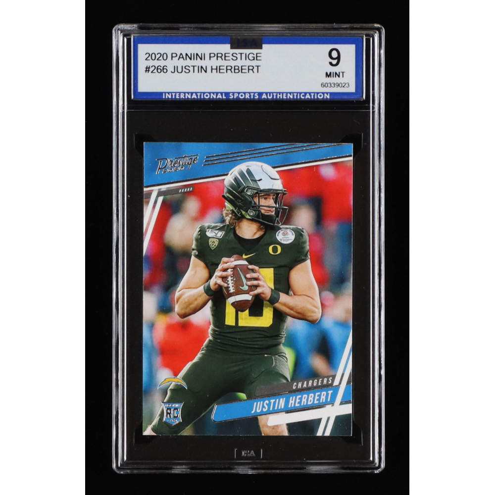 Justin Herbert 2020 Prestige #266 RC (ISA 10) | Pristine Auction