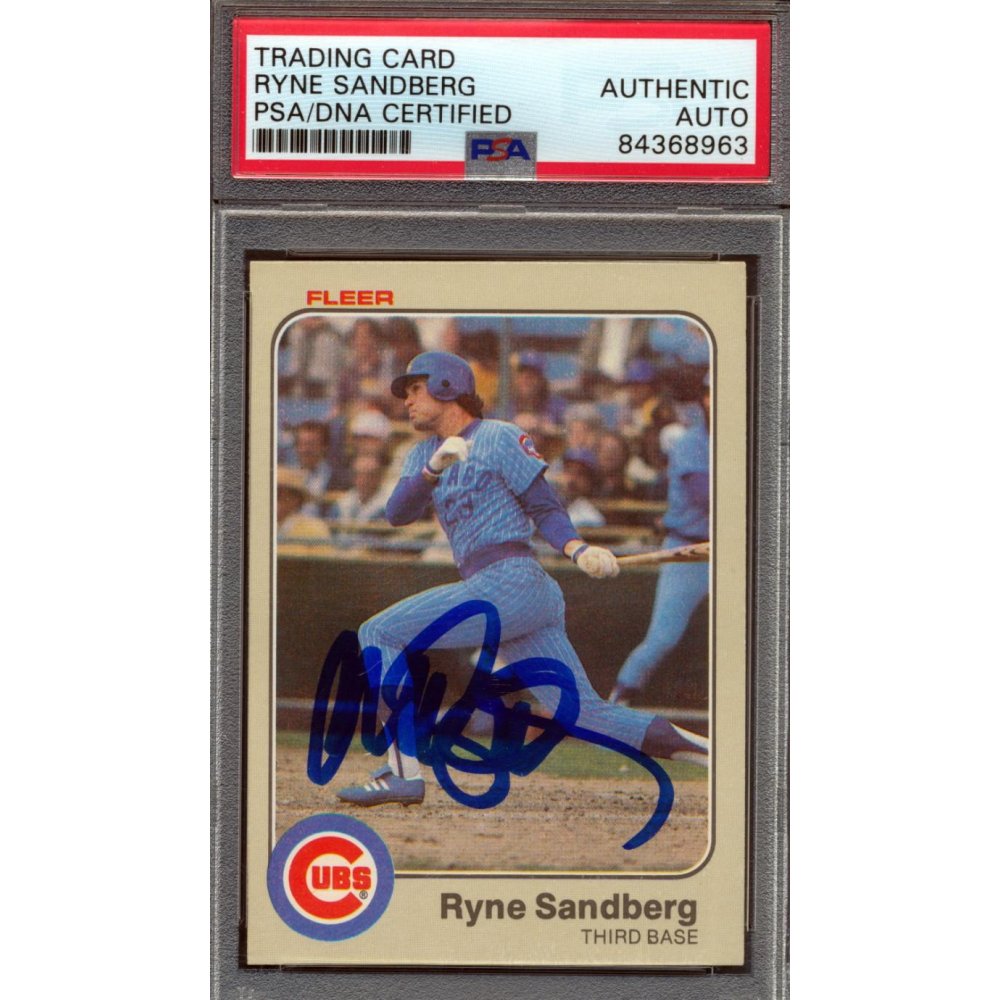 Ryne Sandberg Signed 1983 Fleer #507 RC (PSA) | Pristine Auction