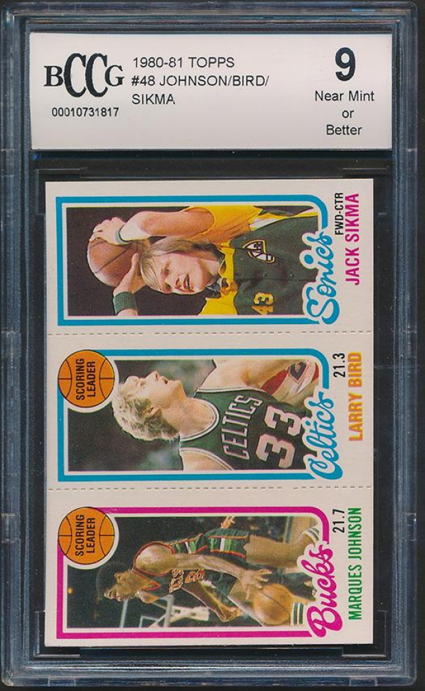 Marques Johnson #143 TL / Larry Bird #30 TL / Jack Sikma #232 1980-81 ...