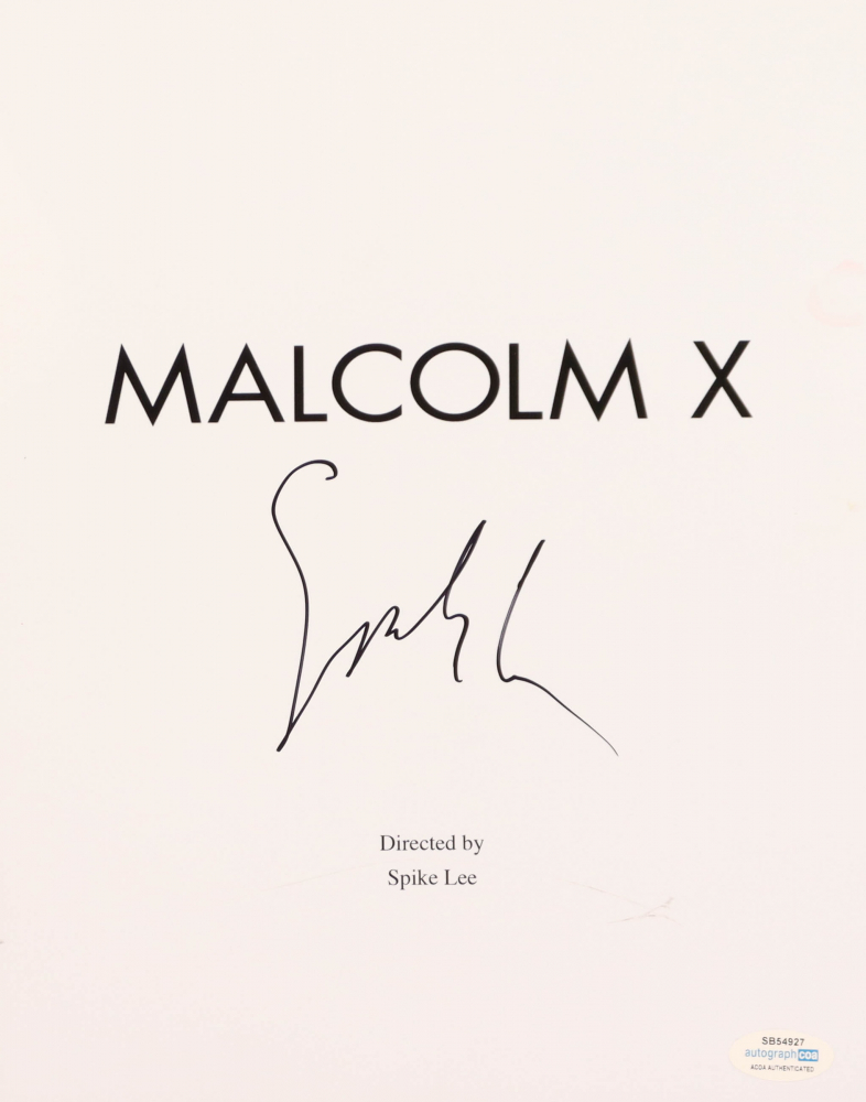 Spike Lee Signed Malcolm X 8x10 Photo (AutographCOA) | Pristine Auction