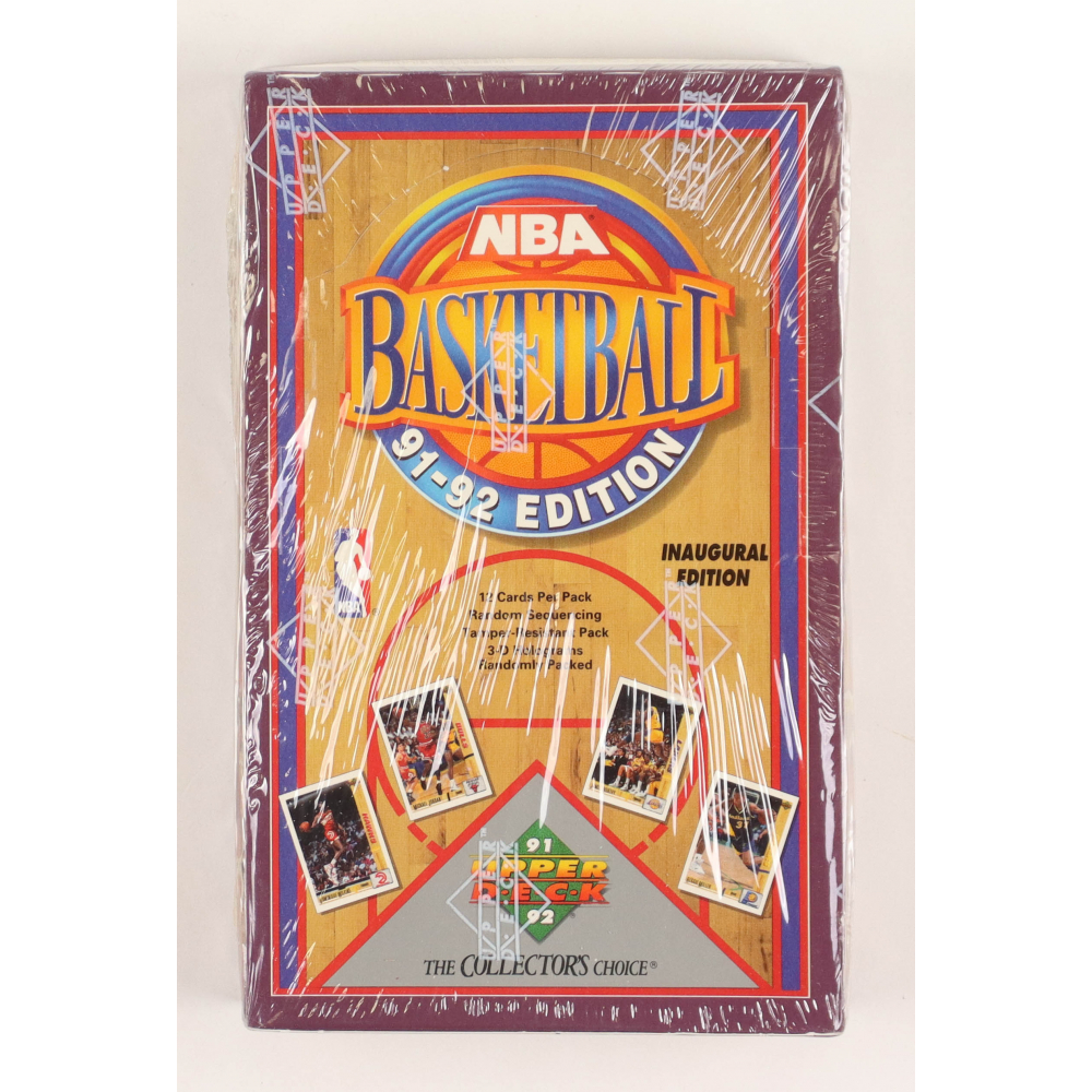 1991-92 Upper Deck Inaugural Edition Basketball Box with (36) Packs ...