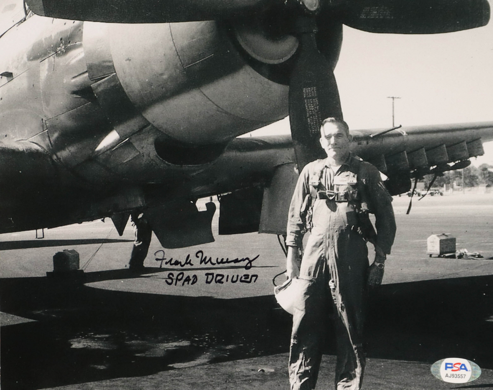 Frank Murray Signed 8x10 Photo Inscribed "Spad Driven"(PSA) | Pristine ...