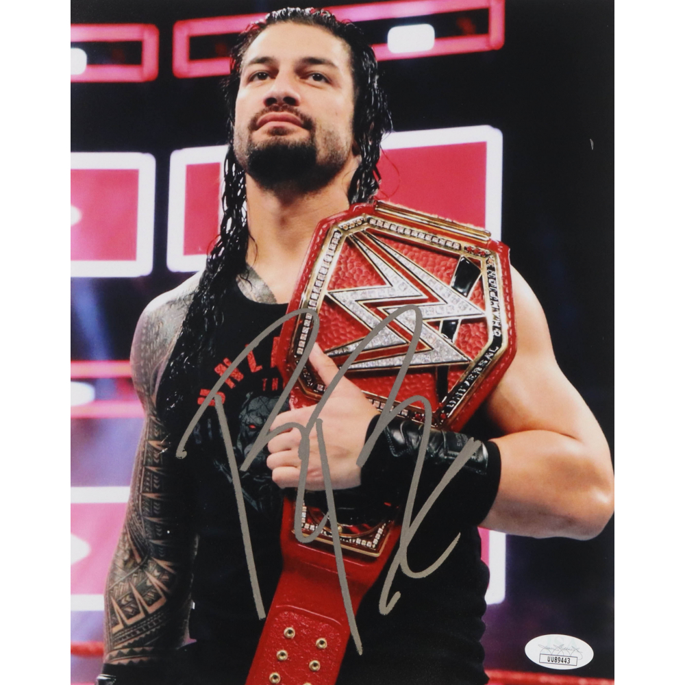 Roman Reigns Signed WWE 8x10 Photo (JSA) | Pristine Auction