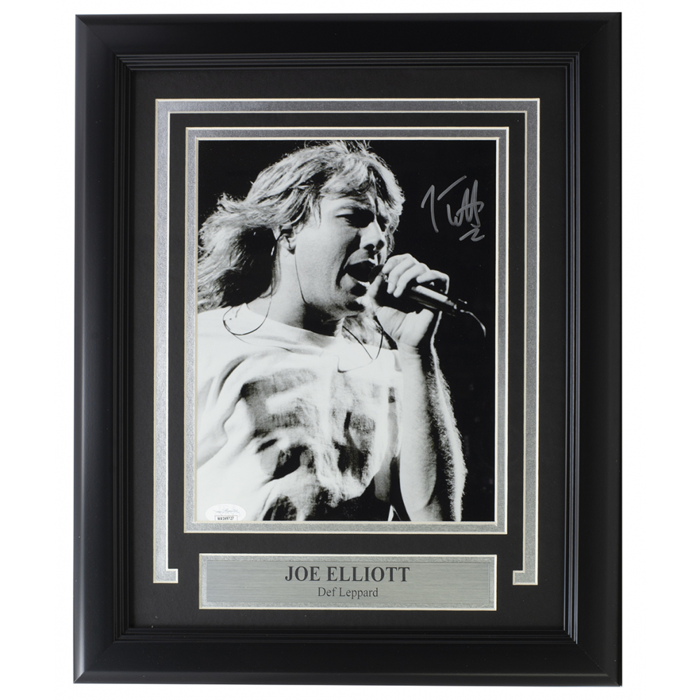 Joe Elliot Signed Def Leppard Custom Framed Photo (JSA) | Pristine Auction