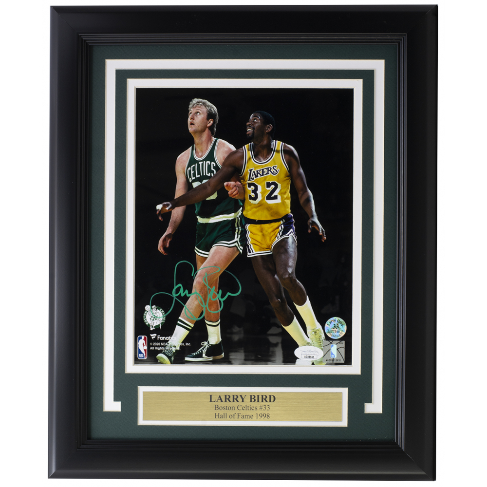 Larry Bird Signed Celtics Custom Framed Photo (JSA & Bird) | Pristine Auction