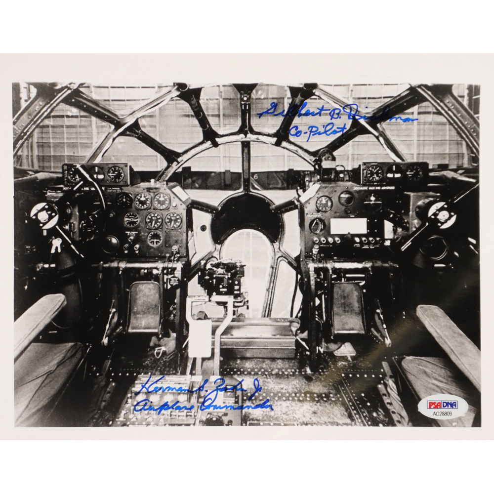 Gilbert Dickman & Herman Zahn Signed 8x10 Photo Inscribed "Co-Pilot ...