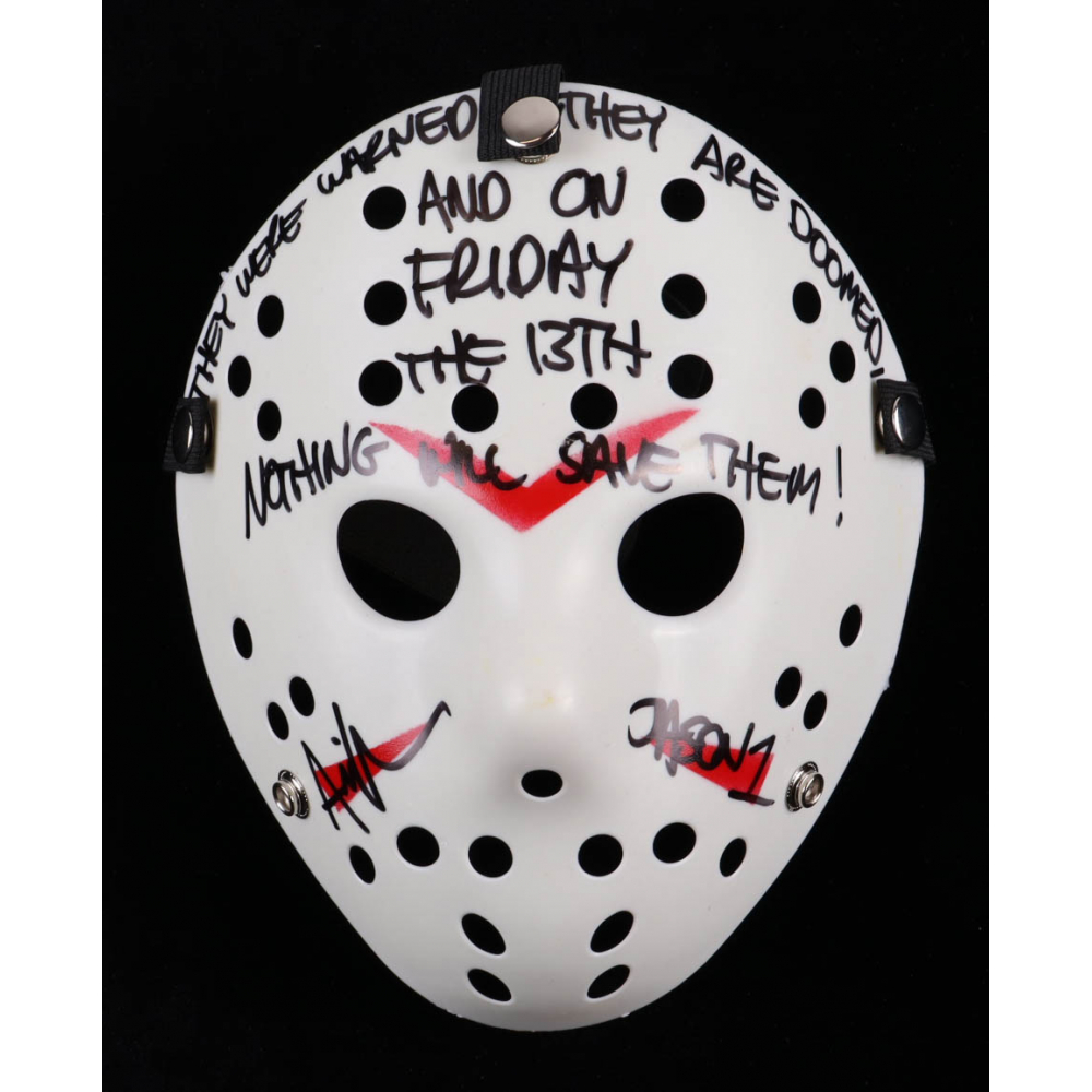 Ari Lehman Signed "Friday the 13th" Mask with Multiple Inscriptions ...
