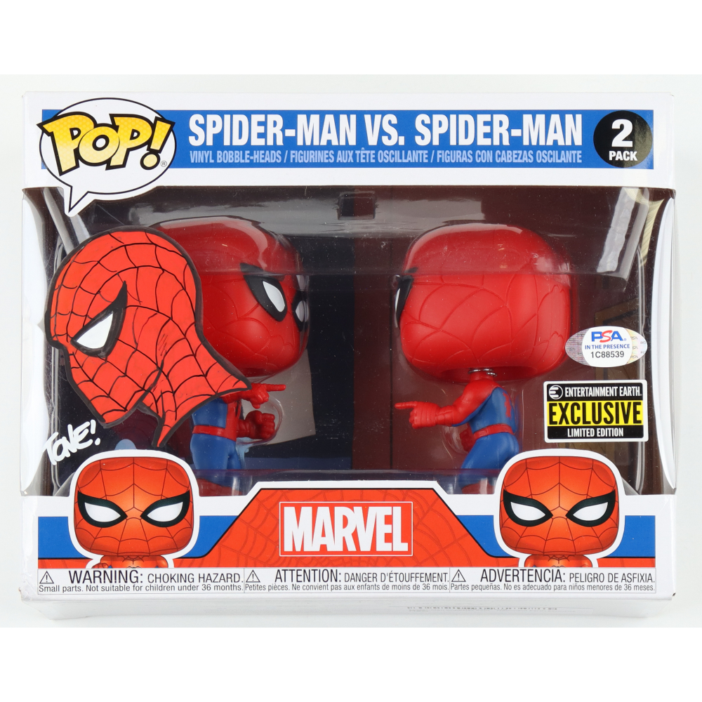 Tone Rodriguez Signed Marvel 2 Pack Spider-Man vs. Spider-Man Funko Pop ...