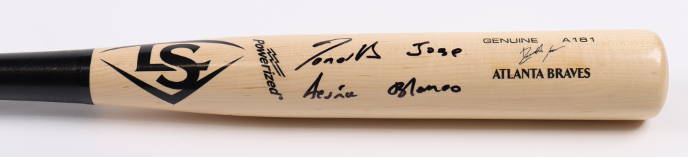Ronald Acuna Jr. Signed Louisville Slugger Baseball Bat (JSA & Acuna ...