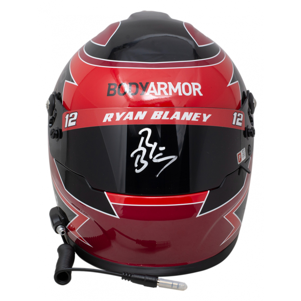 Ryan Blaney Signed NASCAR Full-Size Body Armor Helmet (JSA) | Pristine ...