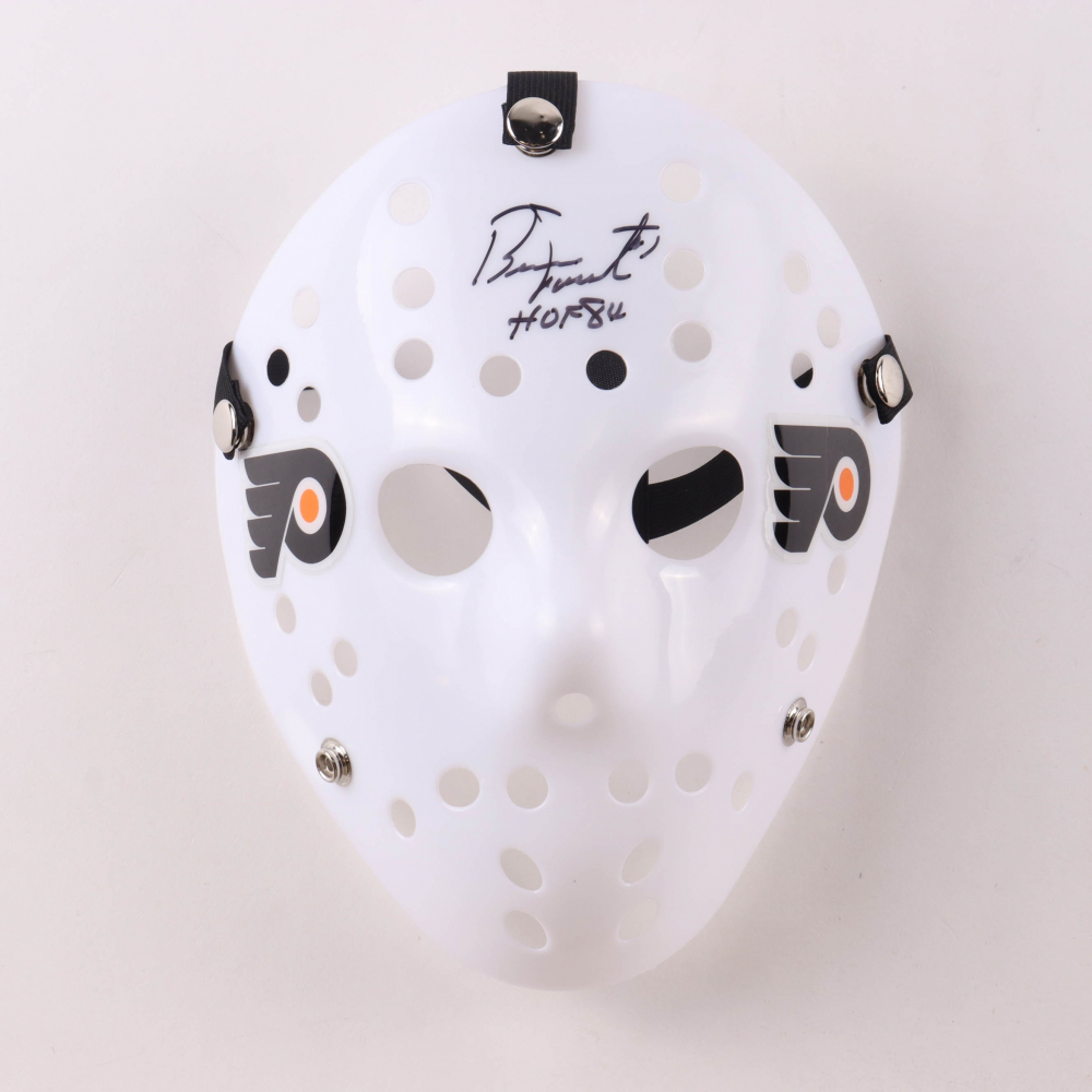 Bernie Parent Signed Flyers Logo Goalie Mask Inscribed "HOF 84" (PSA ...