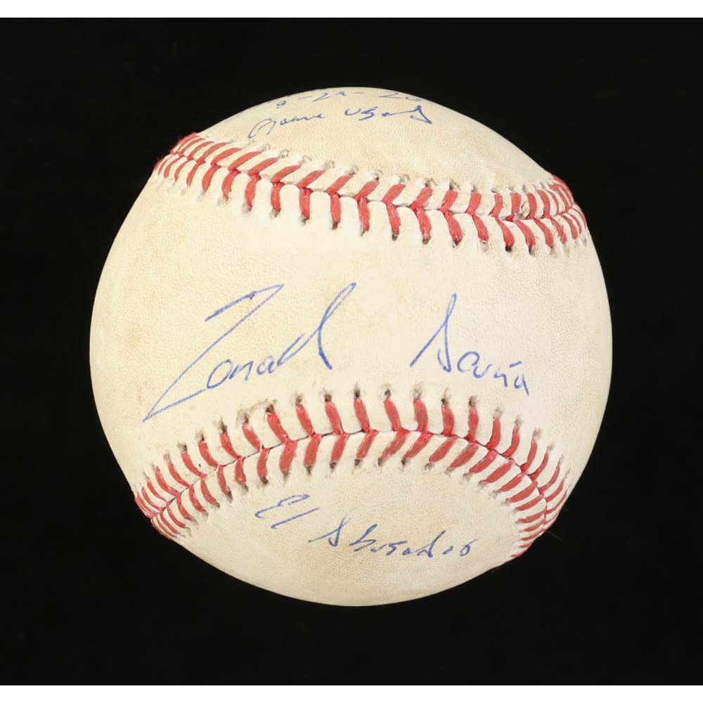 Ronald Acuna Jr. Signed Game-Used OML Baseball Inscribed "El Abusador ...