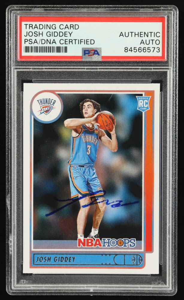 Josh Giddey Signed 2021-22 Hoops #202 RC (PSA) | Pristine Auction