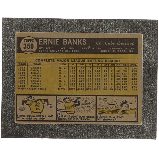 Ernie Banks 1961 Topps #350 | Pristine Auction