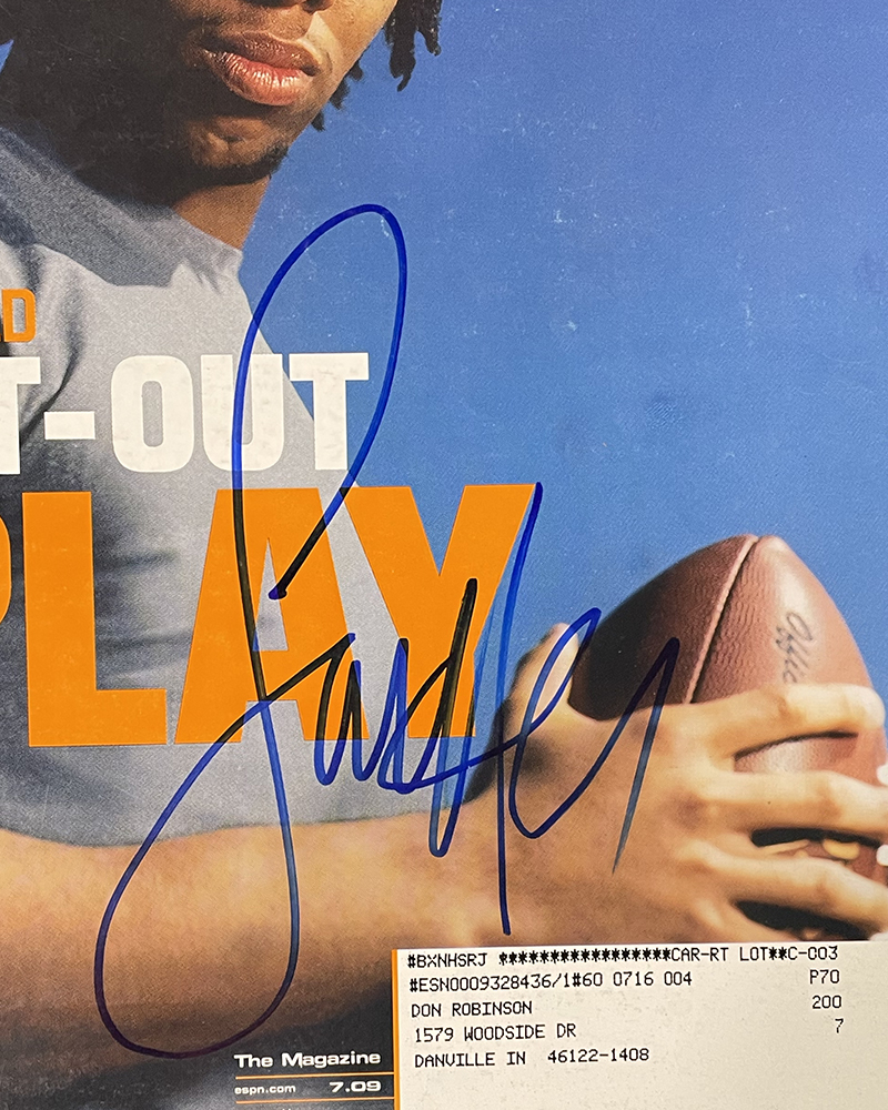 Larry Fitzgerald Signed 2004 ESPN Magazine (Beckett) | Pristine Auction