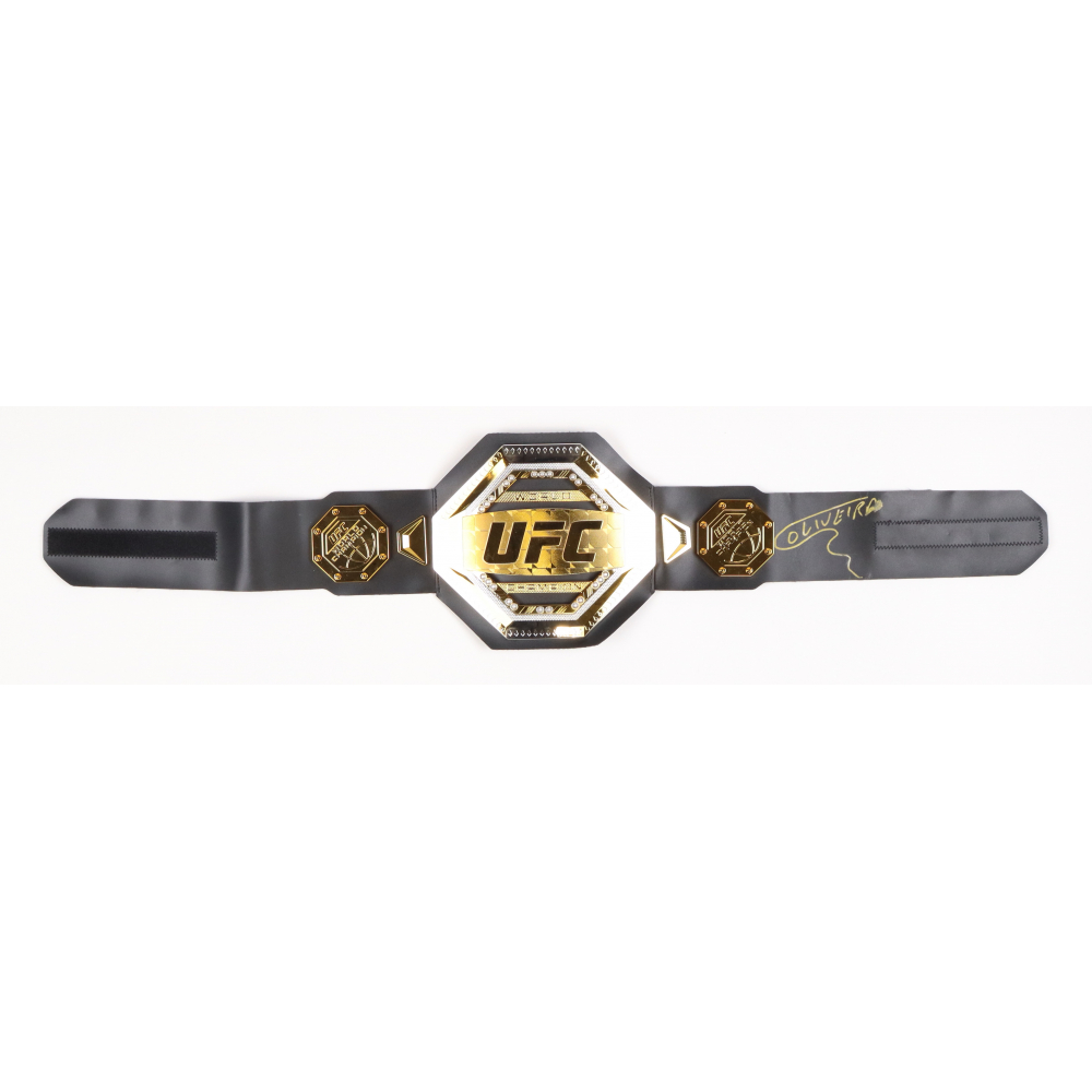 Charles Oliveira Signed UFC Replica Champion Belt (Beckett) | Pristine ...