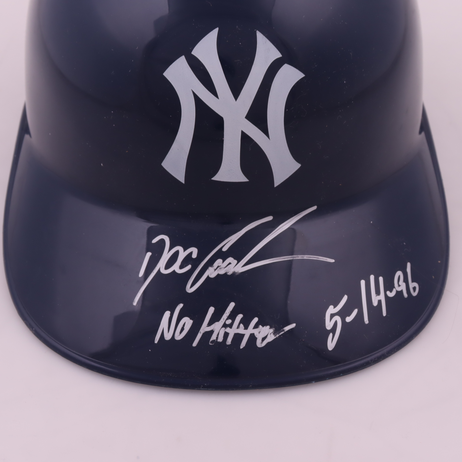 Dwight Gooden Signed Yankees Full-Size Batting Helmet Inscribed "No ...