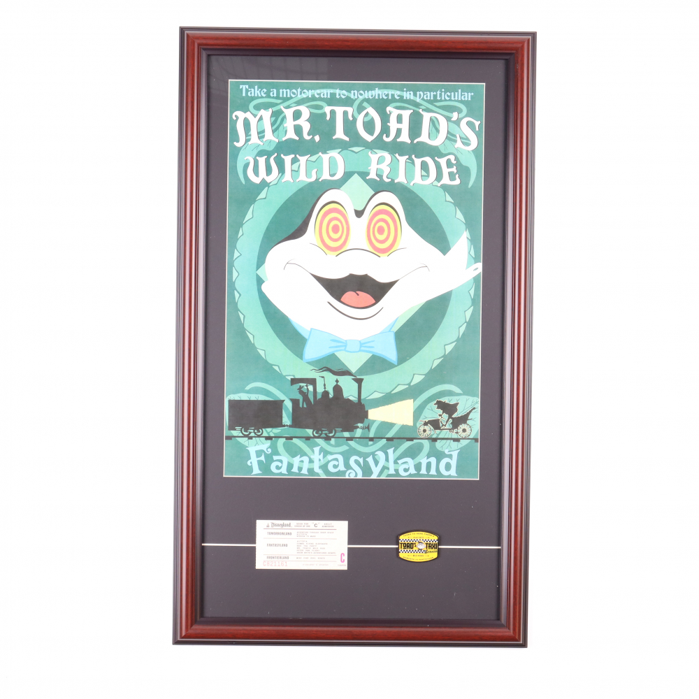 Disneyland "Mr. Toad's Wild Ride" Fantasyland Custom Framed Poster ...