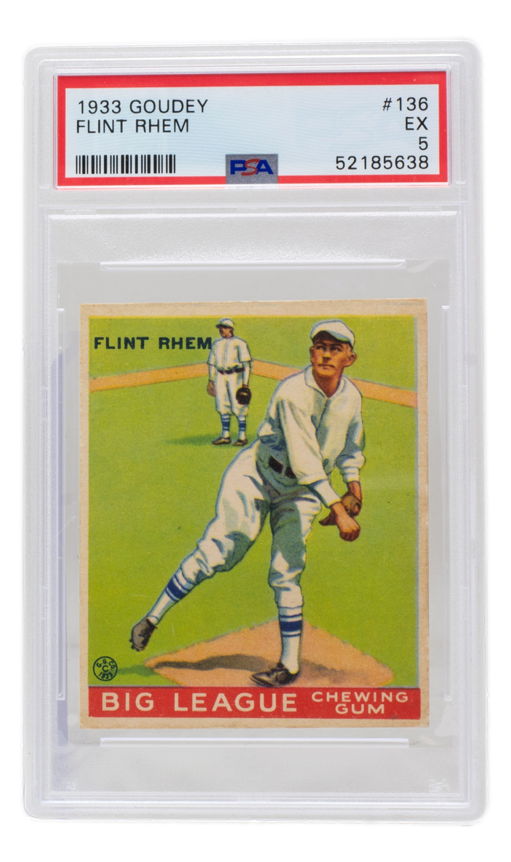 Flint Rhem 1933 Goudey #136 RC (PSA 5) | Pristine Auction