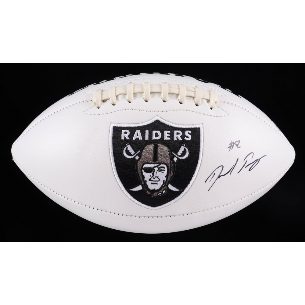 Denzel Perryman Signed Raiders Logo Football (JSA & Players Ink ...