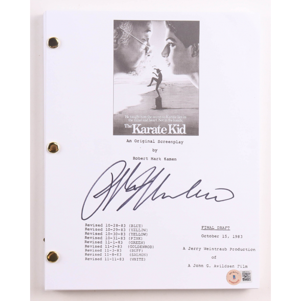 Ralph Macchio Signed "The Karate Kid" Movie Script (Beckett) | Pristine ...