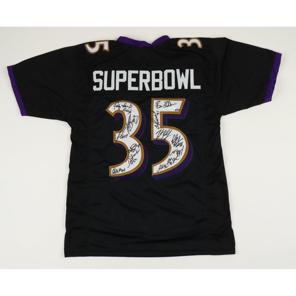 LE Jersey Team-Signed by (13) with Duane Starks, Adalius Thomas, Trent ...