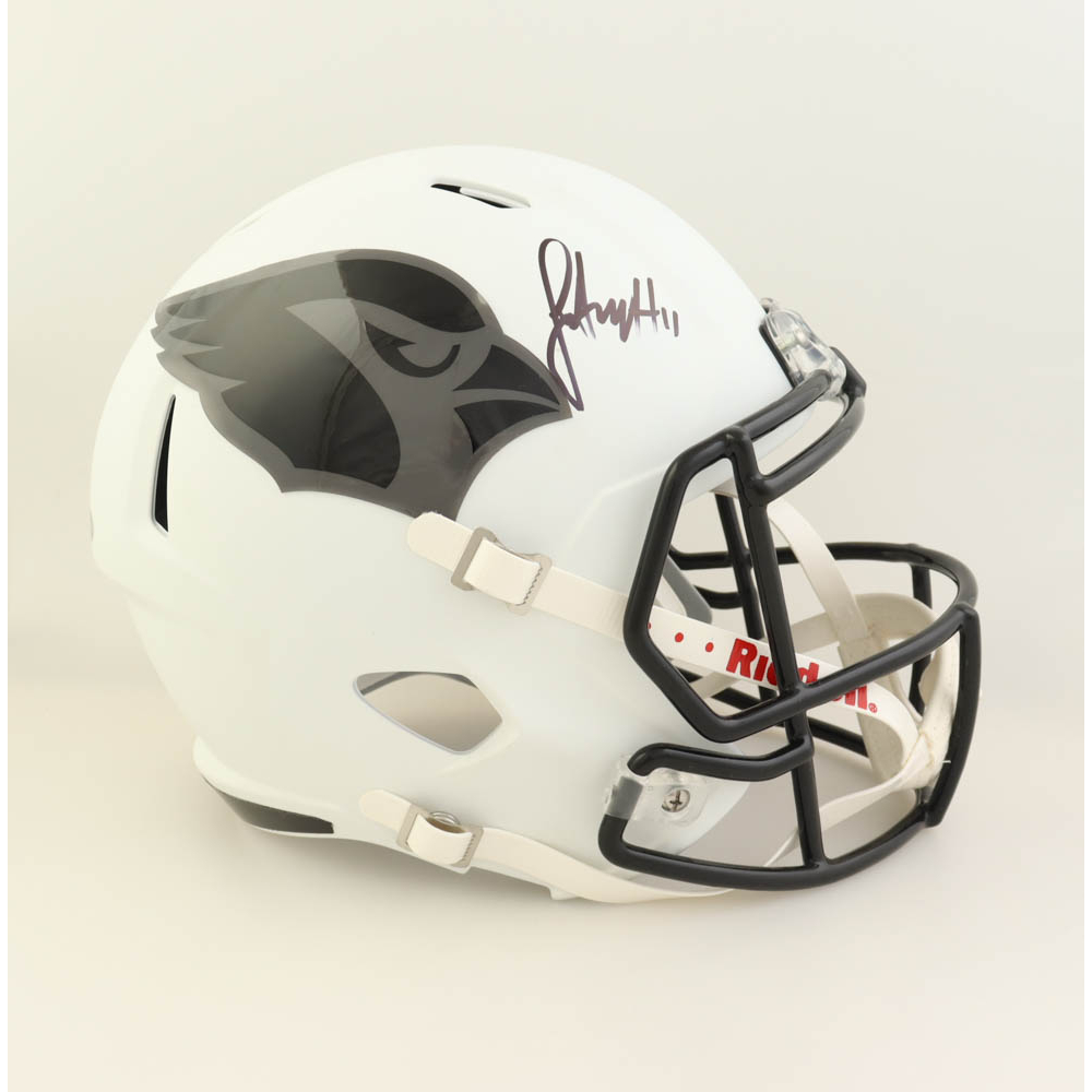 Larry Fitzgerald Signed Cardinals Full-Size Speed Helmet (Beckett ...