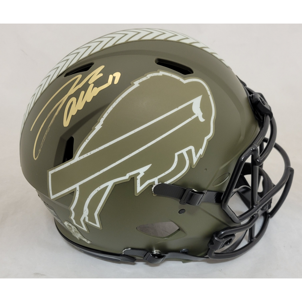 Josh Allen Signed Bills Full-Size Authentic On-Field STS Alternate ...