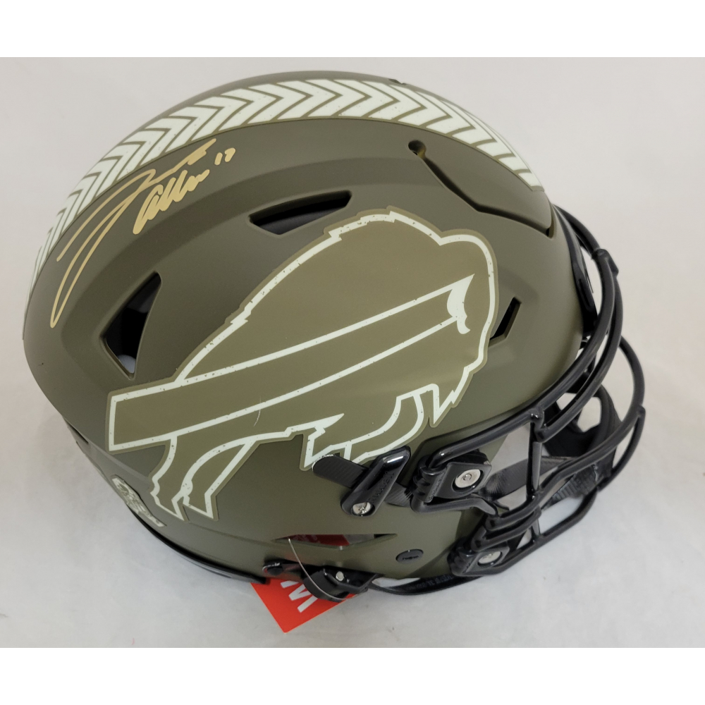 Josh Allen Signed Bills Full-Size Authentic On-Field STS Alternate ...