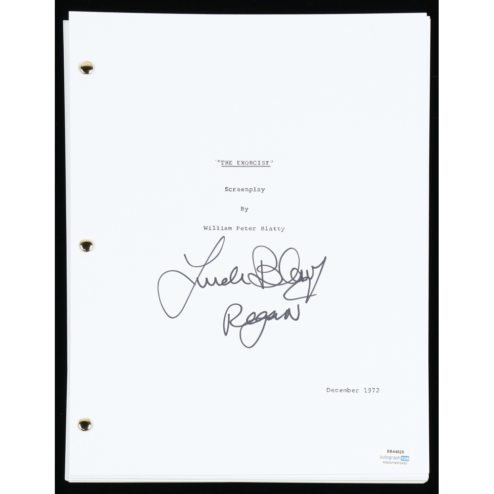 Linda Blair Signed "The Exorcist" Movie Script Inscribed "Regan ...