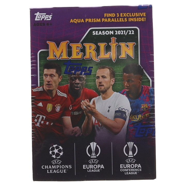 2021-22 Topps UEFA Champions League Merlin Chrome Soccer Blaster Box ...