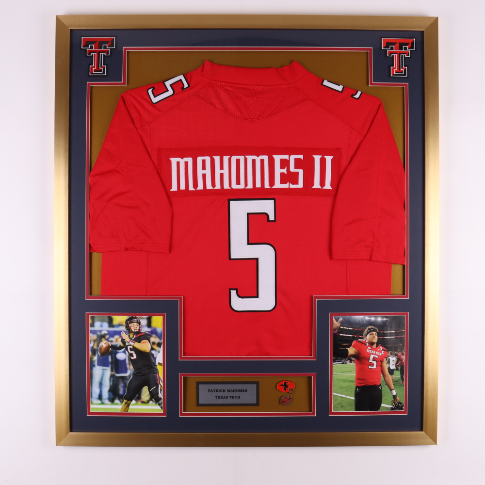 Patrick Mahomes II Texas Tech Red Raiders Custom Framed Jersey Display ...