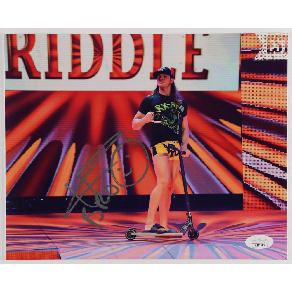 Matthew Riddle Signed WWE 8x10 Photo Inscribed "Bro" with Hand-Drawn ...