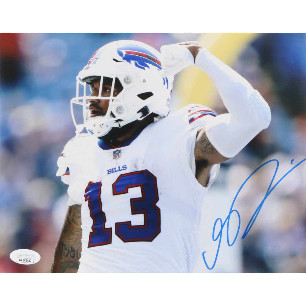 Gabe Davis Signed Bills 8x10 Photo (JSA) | Pristine Auction