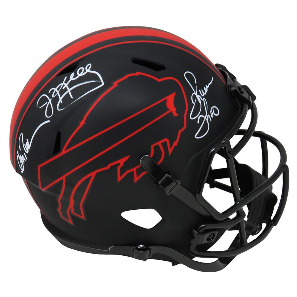 Jim Kelly, Thurman Thomas & Andre Reed Signed Bills Full-Size Eclipse ...