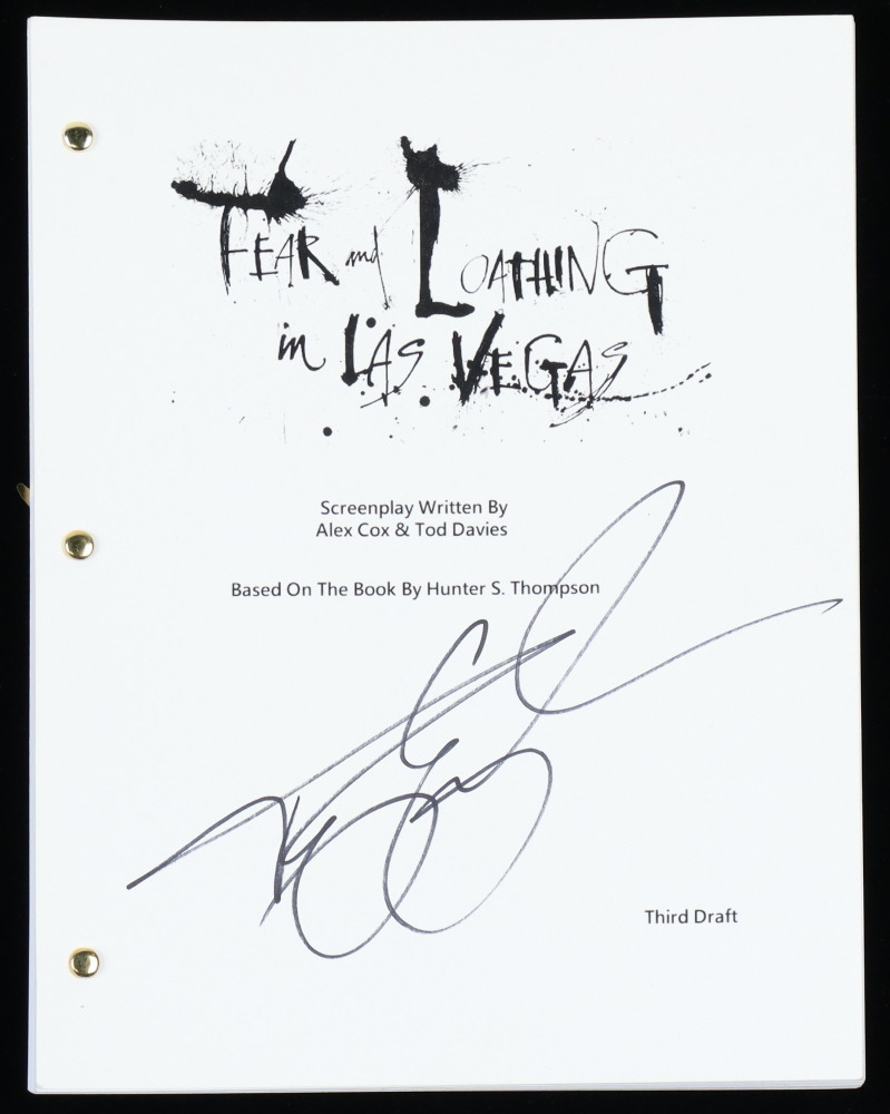 Terry Gilliam Signed "Fear And Loathing In Las Vegas" Movie Script ...