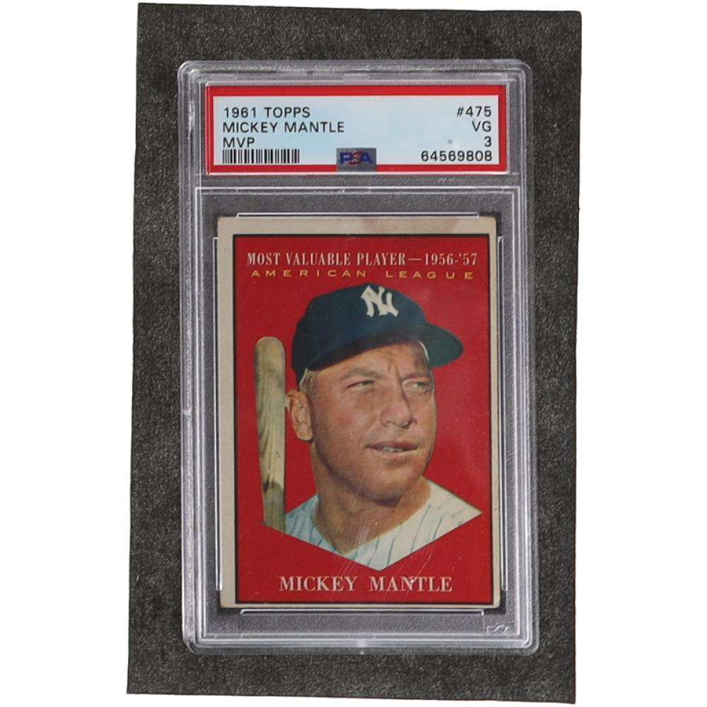 Mickey Mantle 1961 Topps #475 MVP (PSA 3) | Pristine Auction