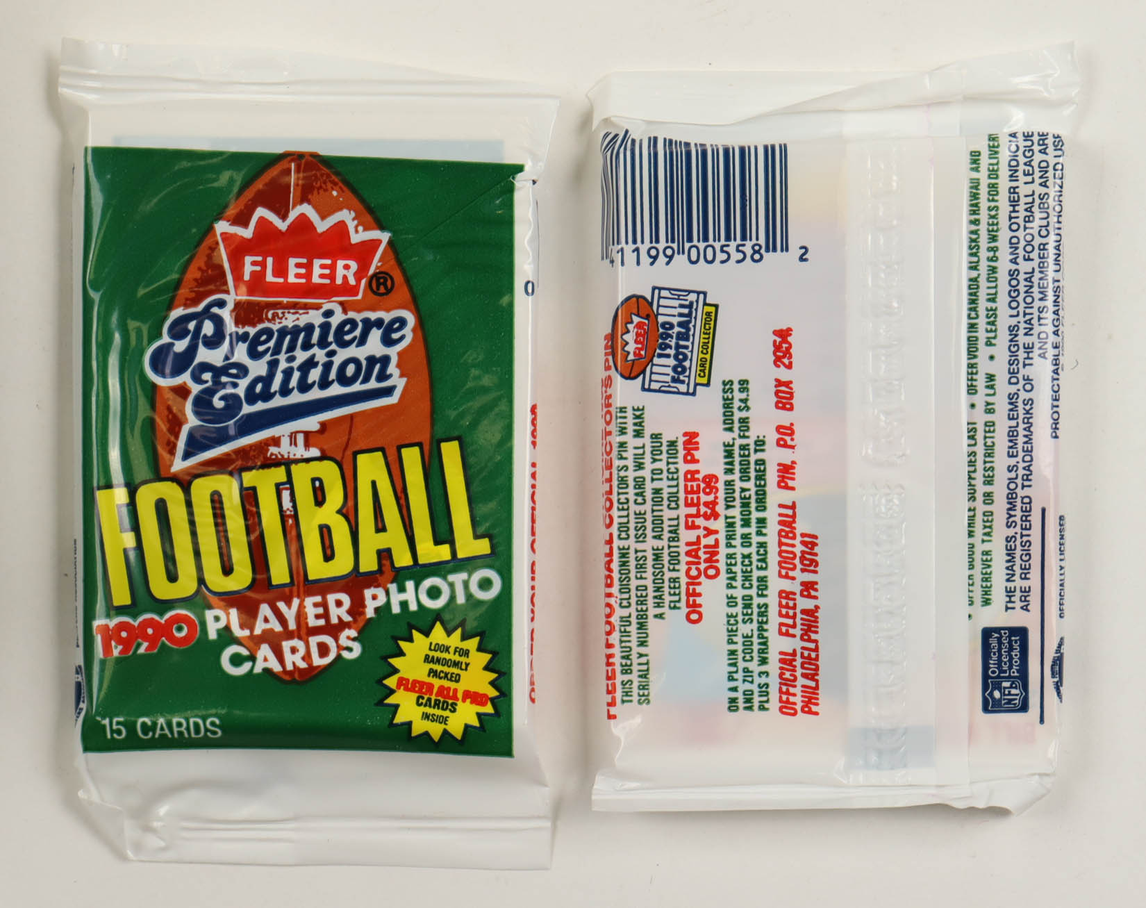 1990 Fleer Premiere Edition Football Wax Box with (36) Packs | Pristine ...