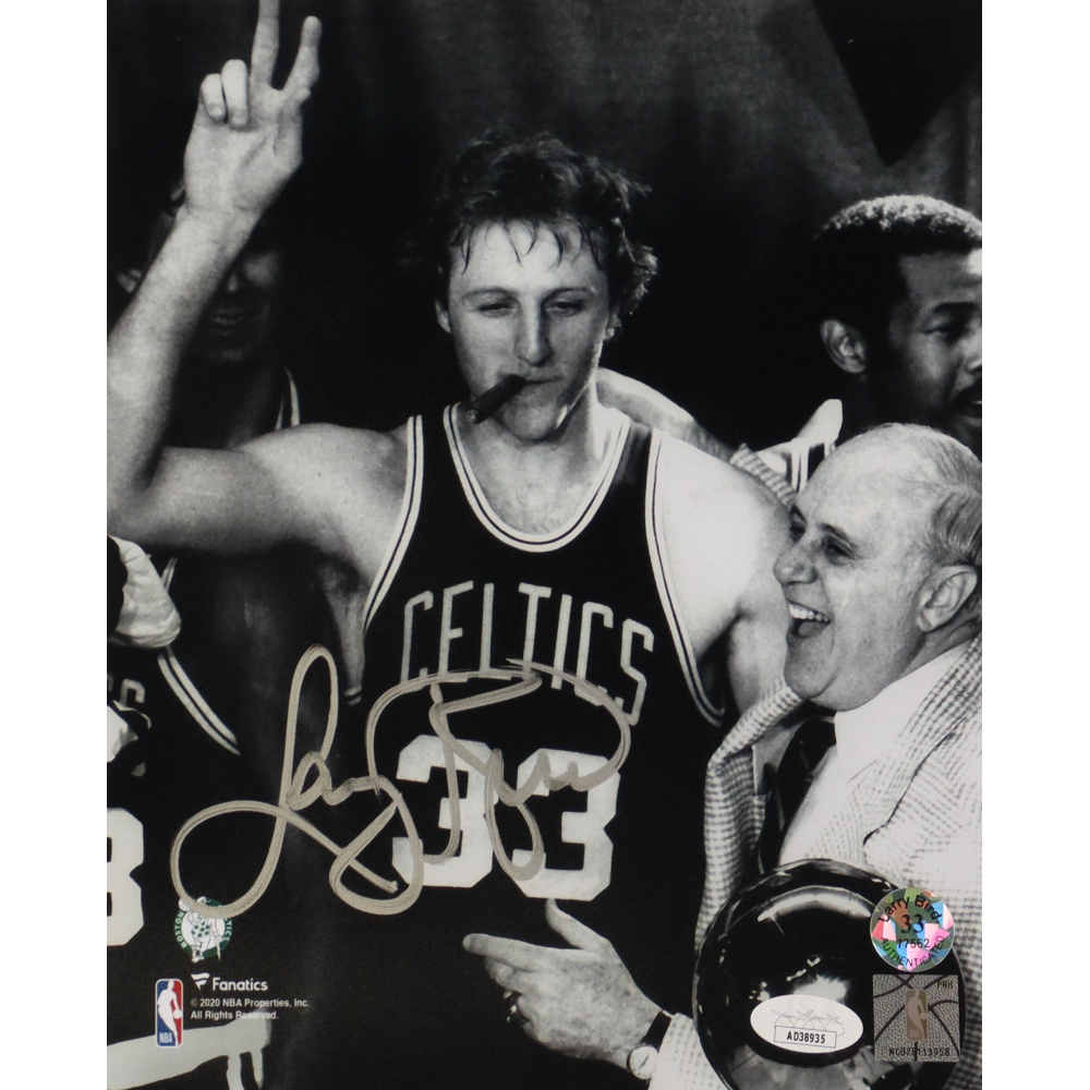 Larry Bird Signed Celtics 8x10 Photo (JSA & Bird) | Pristine Auction