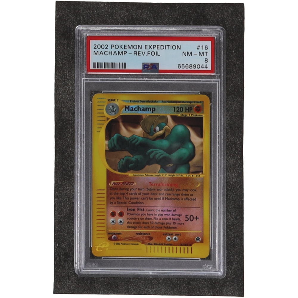 Machamp 2002 Pokemon Expedition Reverse Foil #16 (PSA 8) | Pristine Auction