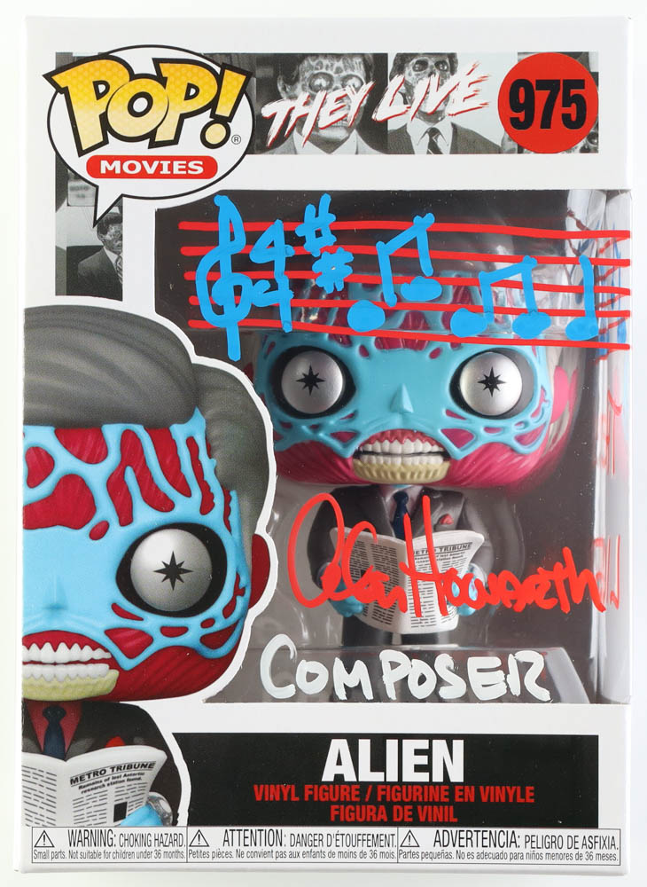 Alan Howarth Signed "They Live" #975 Alien Funko Pop! Vinyl Figure with ...