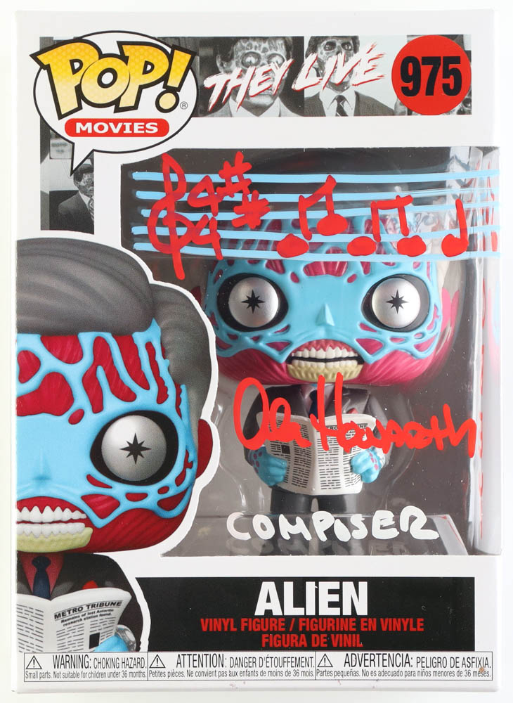 Alan Howarth Signed "They Live" #975 Alien Funko Pop! Vinyl Figure with ...