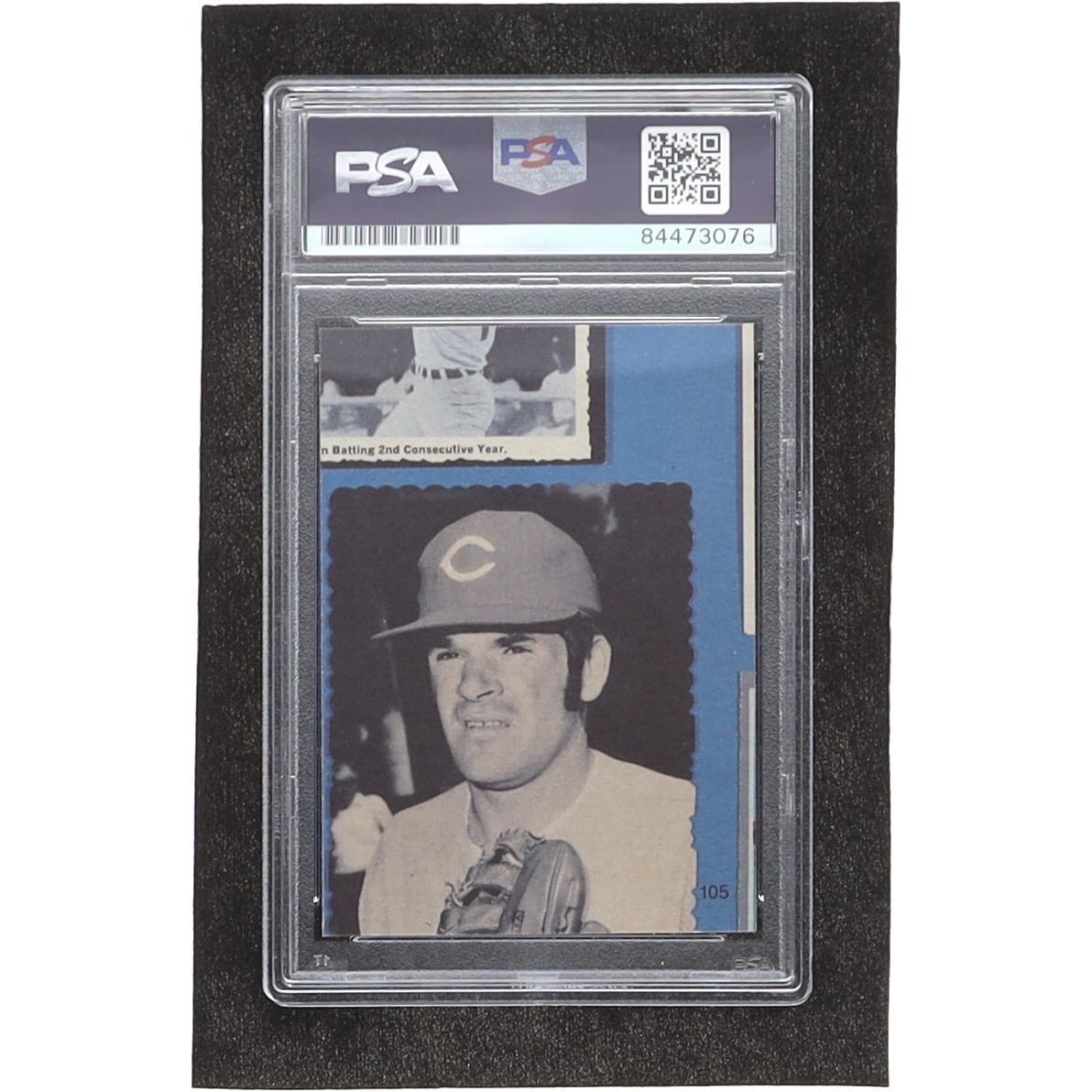 Pete Rose Signed 1985 Topps Rose #105 Reds smiling '60s (PSA ...